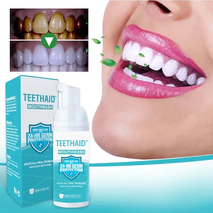 Teethaid™ Pure Herbal Teeth Whitening & Mouth Repair Mousse – Aprolo